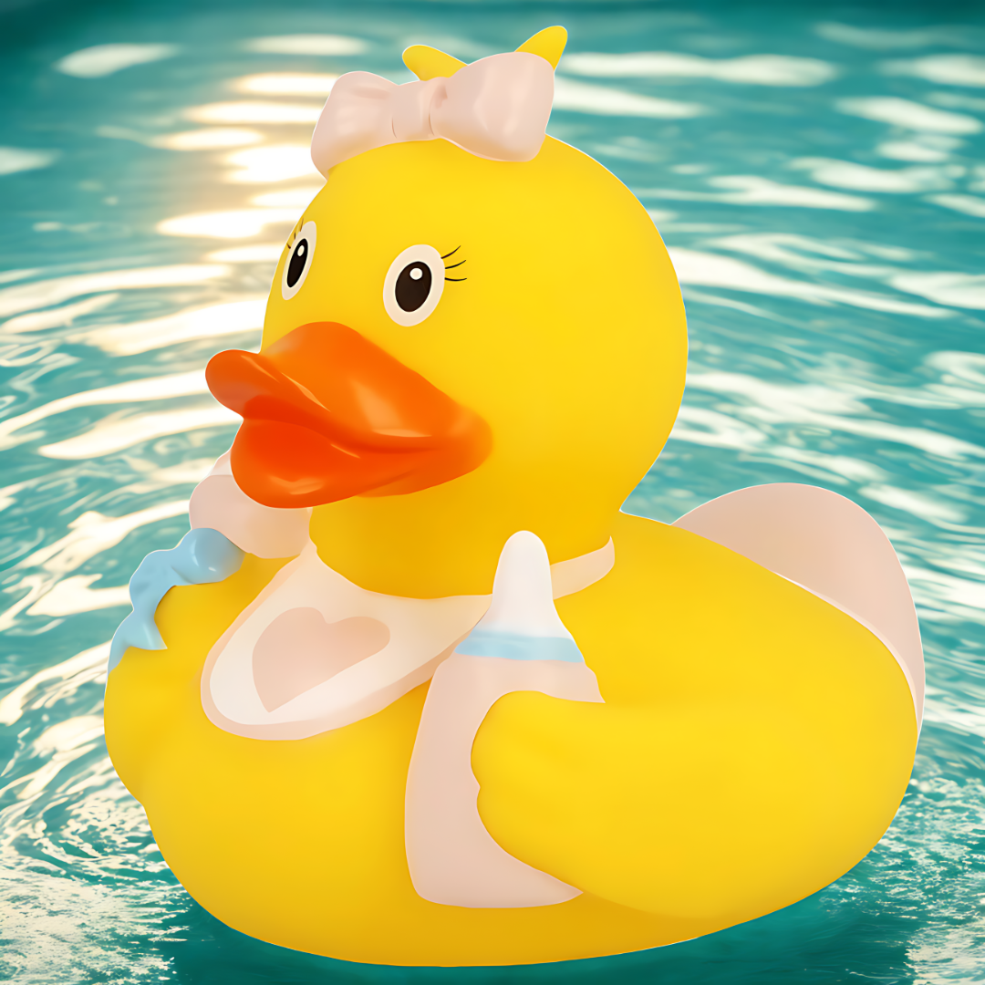 Baby Girl Rubber Duck: Quack-tastic Bath-Time Delight! – Duck World