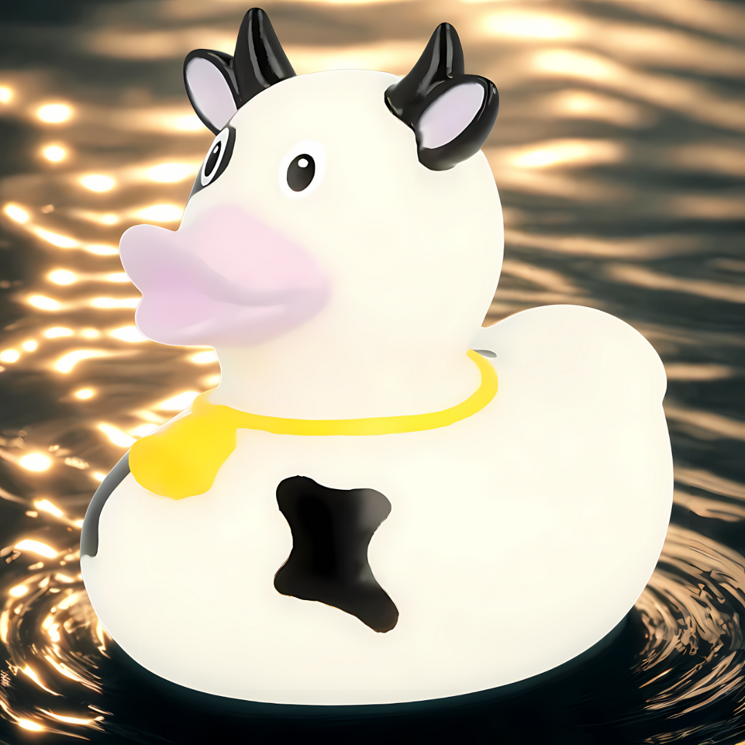 Black Cow Rubber Duck: Udderly Adorable Mooving Charm! – Duck World