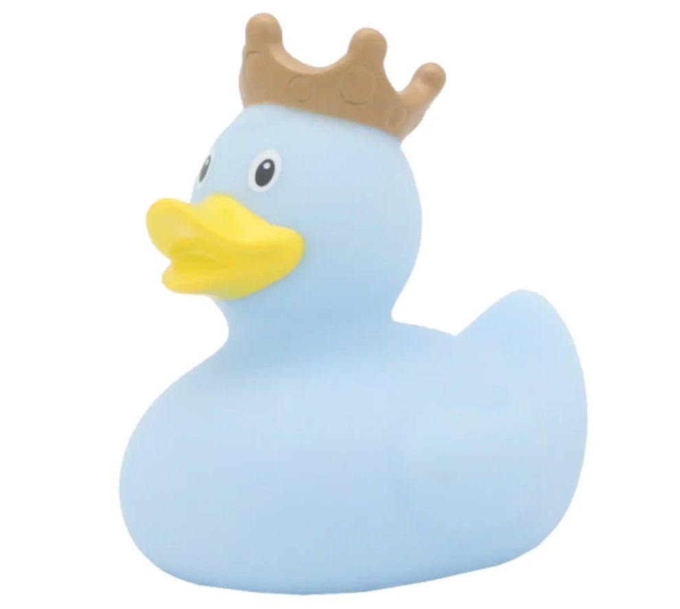 Crown Blue Rubber Duck - Splash of Regal Charm for Bath Time – Duck World