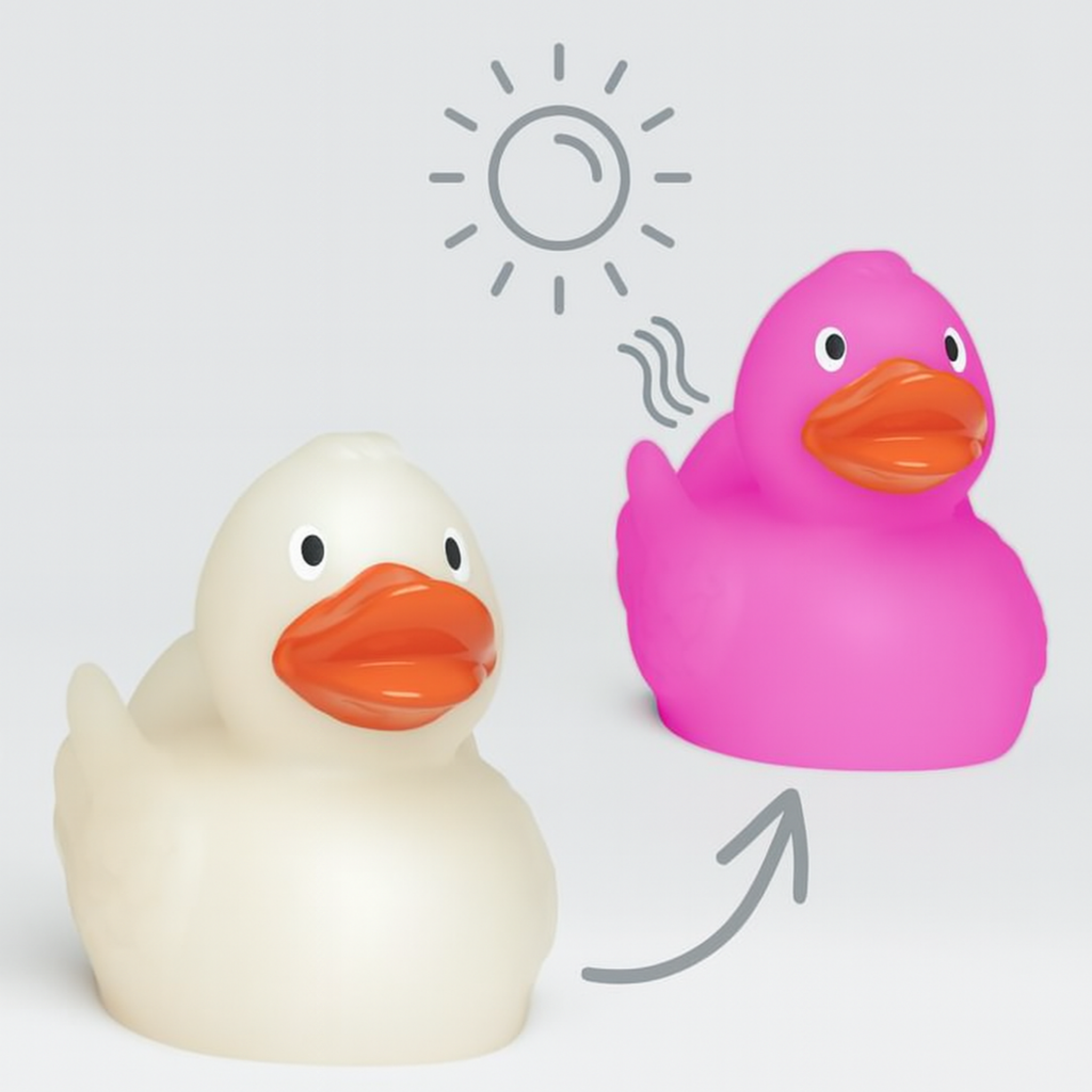 UV Rubber Duck – Color-Changing Fun for Poolside and Bath Time – Duck World