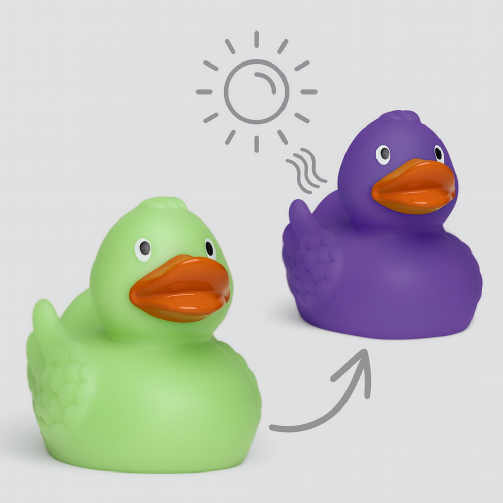 UV Rubber Duck – Color-Changing Fun for Poolside and Bath Time – Duck World