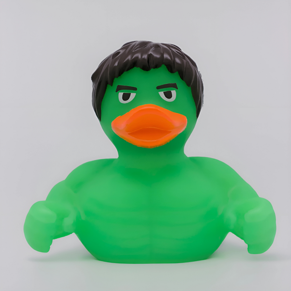 Hulk inspired Rubber Duckie: Mighty Bath-Time Adventures Await! – Duck ...