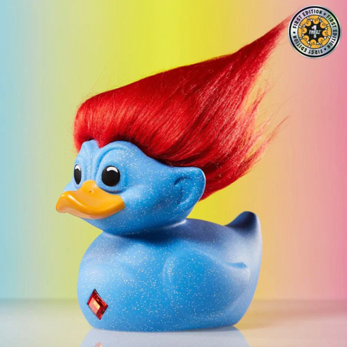 Blue Glitter Troll Rubber Duck: TUBBZ Edition Collectable! – Duck World