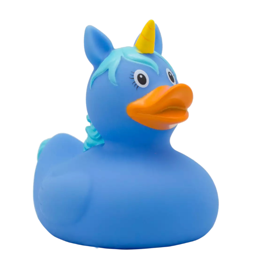 Blue Unicorn Rubber Duck - Whimsical Bath-time Fun – Duck World