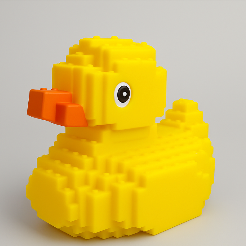 Large Building Block Duck – Duck World